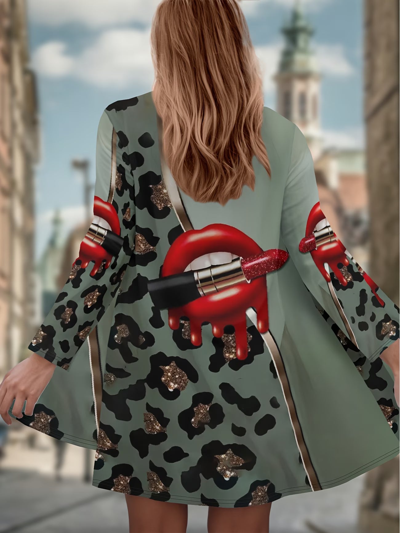 Plus Size, New Casual Comfortable Fashion Artistic Leopard Print ...