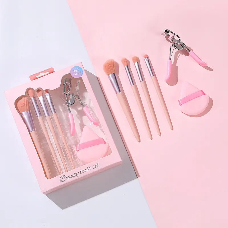 6pcs All-in-One Makeup Brush & Beauty Tool Set – talia's classy boutique